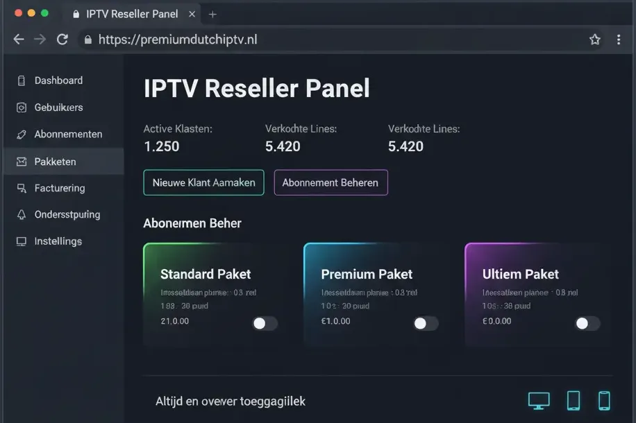 IPTV Reseller Worden | Wederverkoper IPTV Panel Kopen 2026
